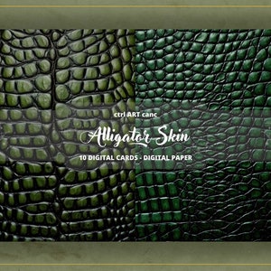 Alligator Skin Digital Paper, Alligator Pattern, Alligator Decor ...