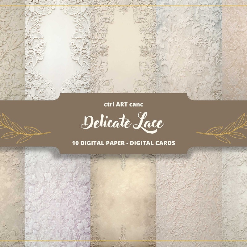 Lace Scrapbook Paper - Etsy