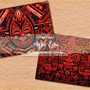 Aztec Digital Paper Maya Journal Kit Inca Printable Paper Maya ...