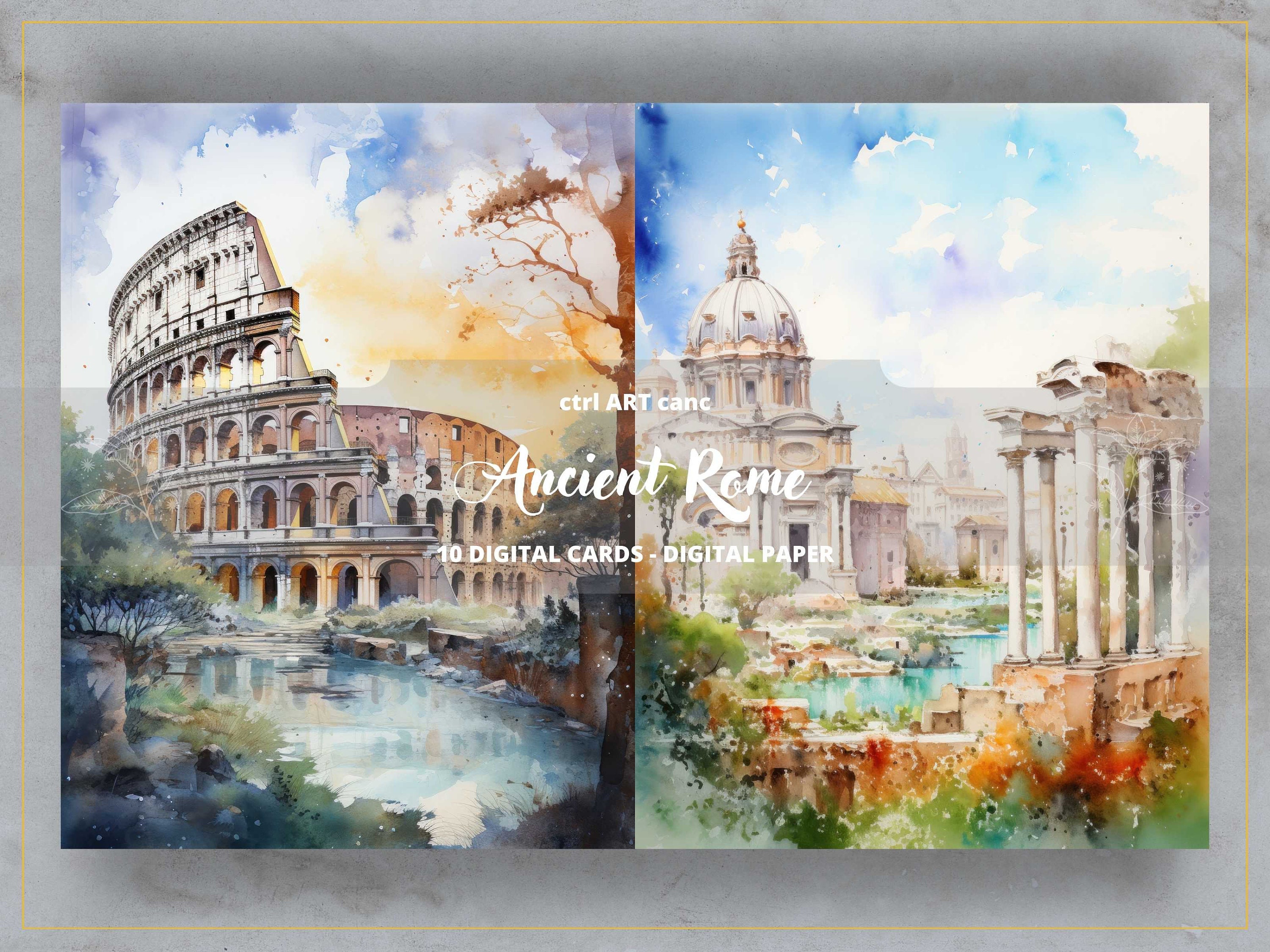 J S Watercolour Rome