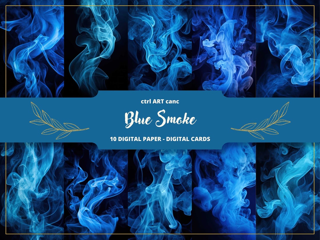 Smoke Printable Paper Smoke Effect Screen Smoke Blue Smoke Printable ...