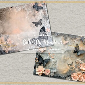 Butterfly Junk Journal Kit Butterfly Scrapbook Kit Butterflies Digital ...