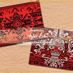 Aztec Digital Paper Maya Journal Kit Inca Printable Paper Maya ...