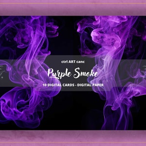 Smoke Printable Paper Smoke Effect Screen Smoke Purple Smoke Printable ...