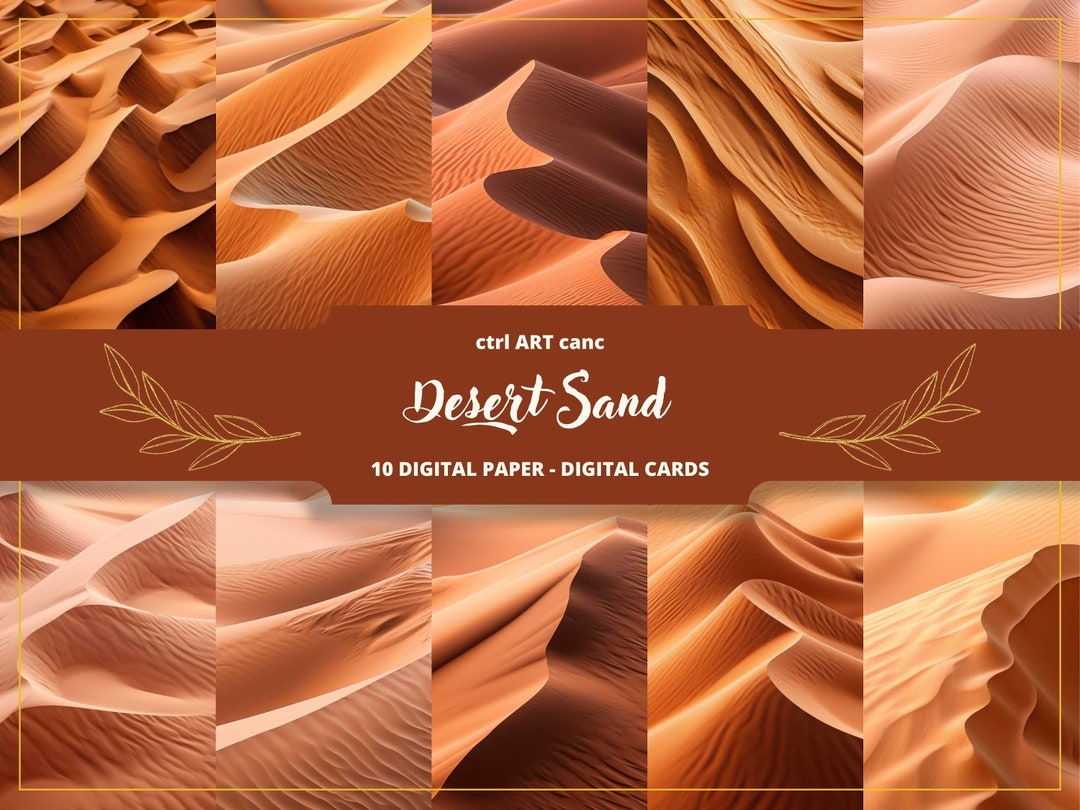 Desert Sand Printable, Desert Digital Paper, Sand Digital Paper, Sahara ...