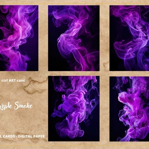 Smoke Printable Paper Smoke Effect Screen Smoke Purple Smoke Printable ...