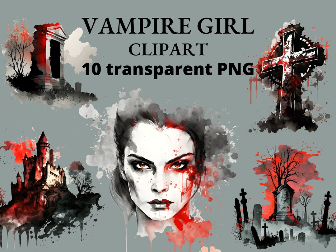 Vampire Girl Clip Art, Horror, Bat, Cemetery, PNG, Clipart, Transparent ...