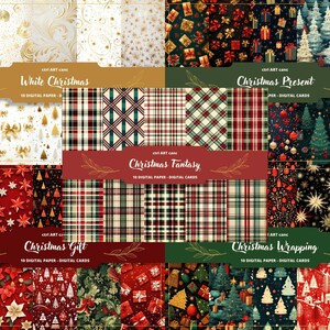 Christmas Printable Paper Bundle for Christmas Decor Printable Digital ...