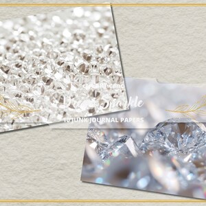 Diamond Texture Digital Paper: White Scrapbook Kit (digital Download ...