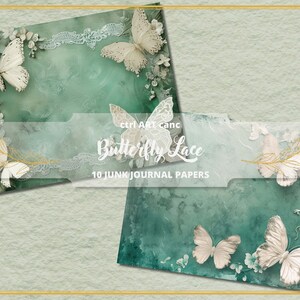 Butterfly Junk Journal Kit Butterfly Scrapbook Kit Butterflies Digital ...