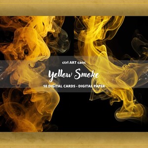 Smoke Printable Paper Smoke Effect Screen Smoke Yellow Smoke Printable ...