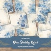 10 Dark Blue Printable, Dark Blue Digital Paper, Journal Page, Letter ...