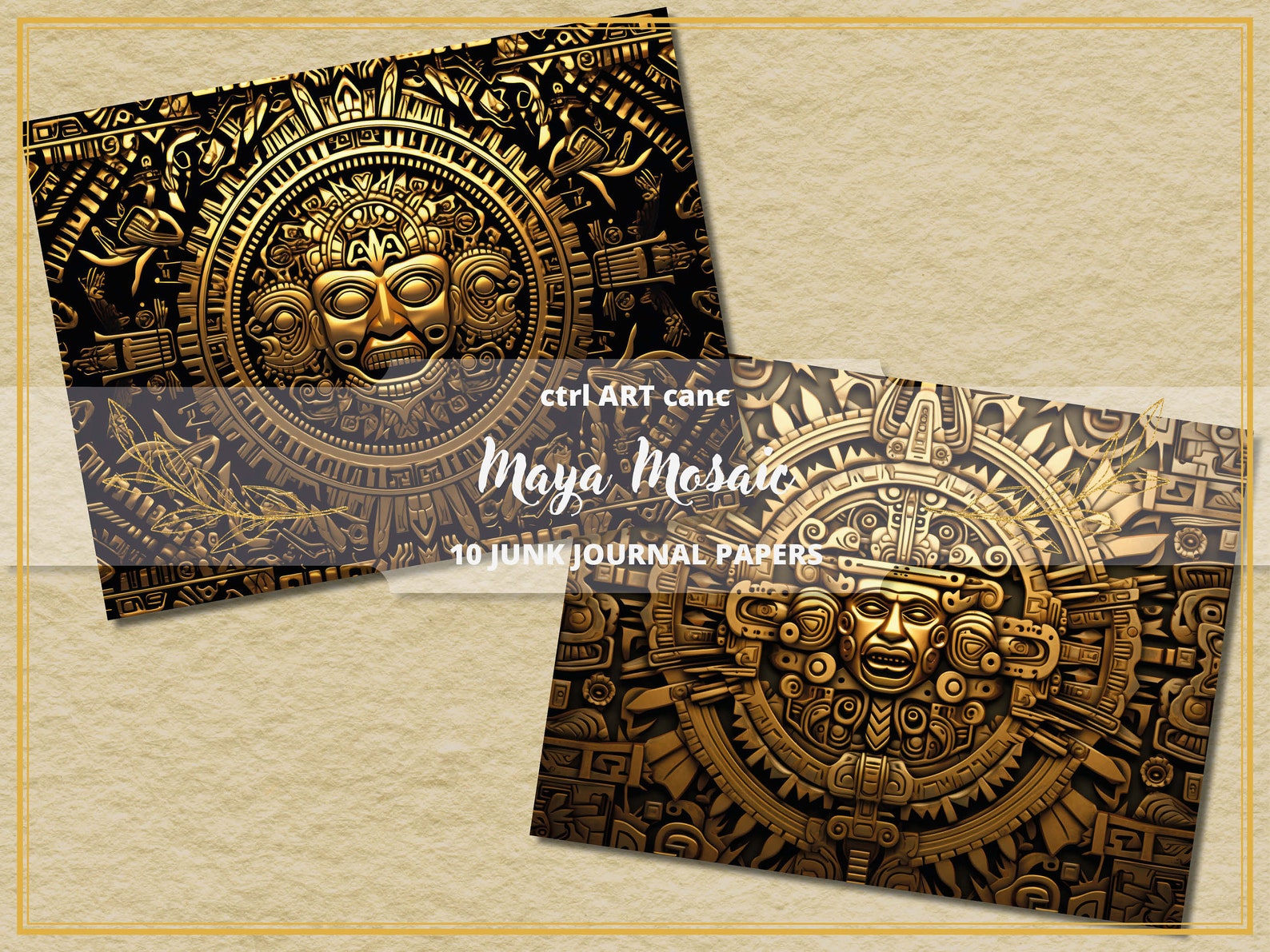 Aztec Digital Paper Maya Journal Kit Inca Printable Paper Maya ...