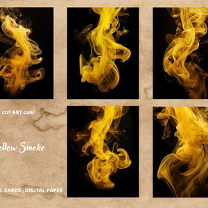 Smoke Printable Paper Smoke Effect Screen Smoke Yellow Smoke Printable ...
