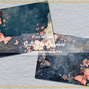 Butterfly Junk Journal Kit Butterfly Scrapbook Kit Butterflies Digital ...