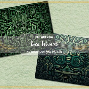 Aztec Digital Paper Maya Journal Kit Inca Printable Paper Maya ...