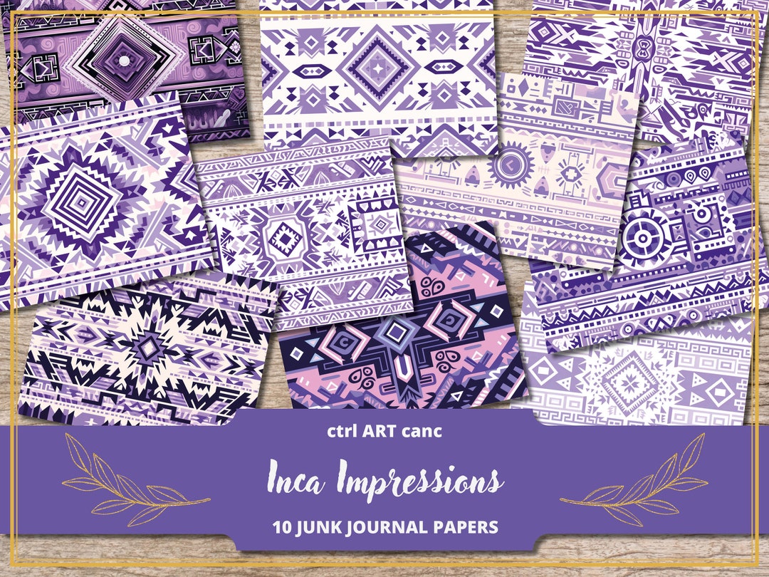 Aztec Digital Paper Maya Journal Kit Inca Printable Paper Maya ...
