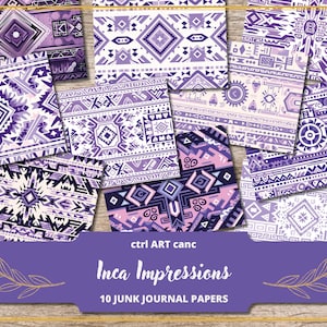 Aztec Digital Paper Maya Journal Kit Inca Printable Paper Maya ...