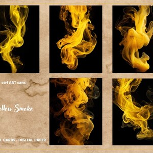 Smoke Printable Paper Smoke Effect Screen Smoke Yellow Smoke Printable ...