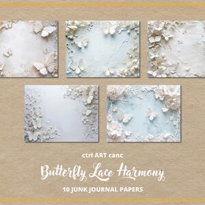Butterfly Junk Journal Kit Butterfly Scrapbook Kit Butterflies Digital ...