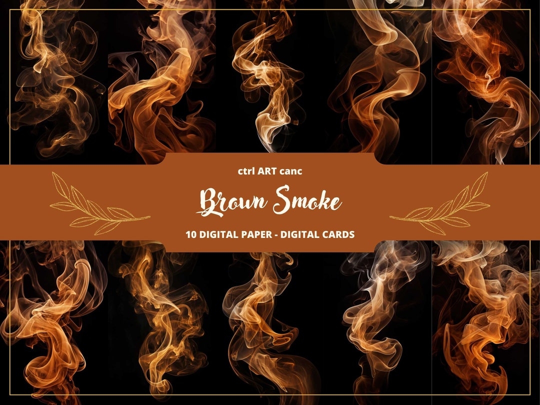 Smoke Printable Paper Smoke Effect Screen Smoke Brown Smoke Printable ...