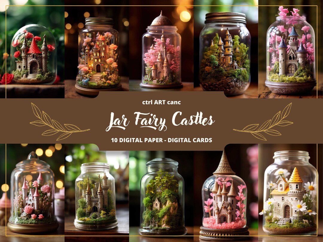 Fairy Castle in a Jar Printable: Fairytale Journal Kit (digital ...