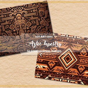 Aztec Digital Paper Maya Journal Kit Inca Printable Paper Maya ...