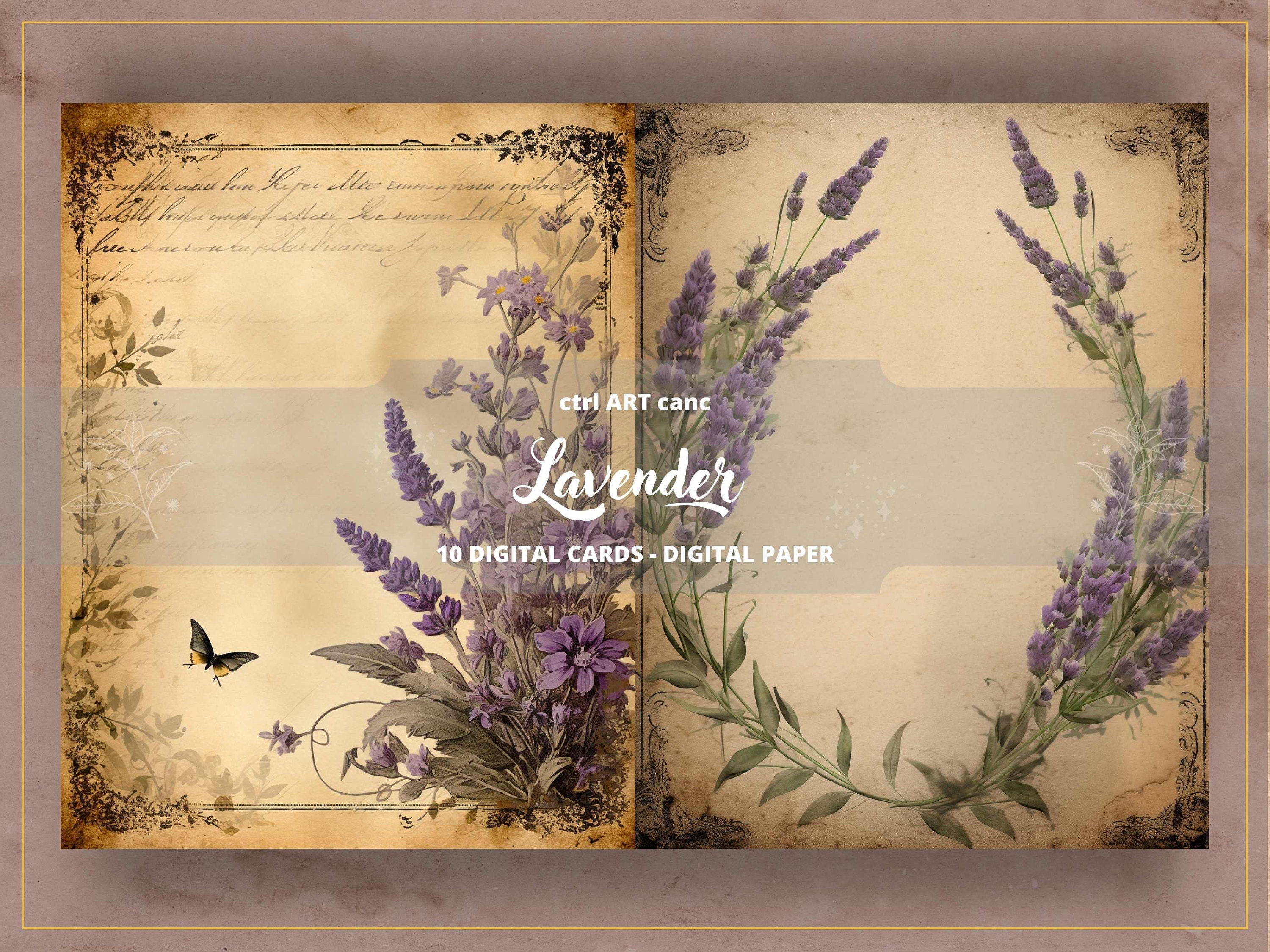 10 Lavender Printable Paper Lavender Digital Paper Lavender - Etsy