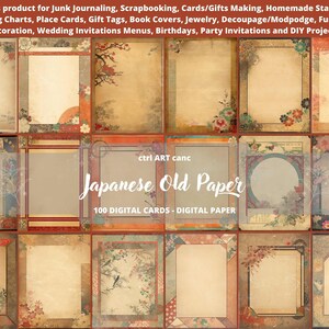 100 Japanese Vintage Paper, Japanese Style, Japanese Old Paper ...