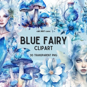 Fairy Clipart Transparent PNG Blue Fairy Clipart Baby Shower Blue ...