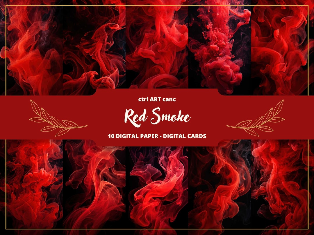 Smoke Printable Paper Smoke Effect Screen Smoke Red Smoke Printable ...