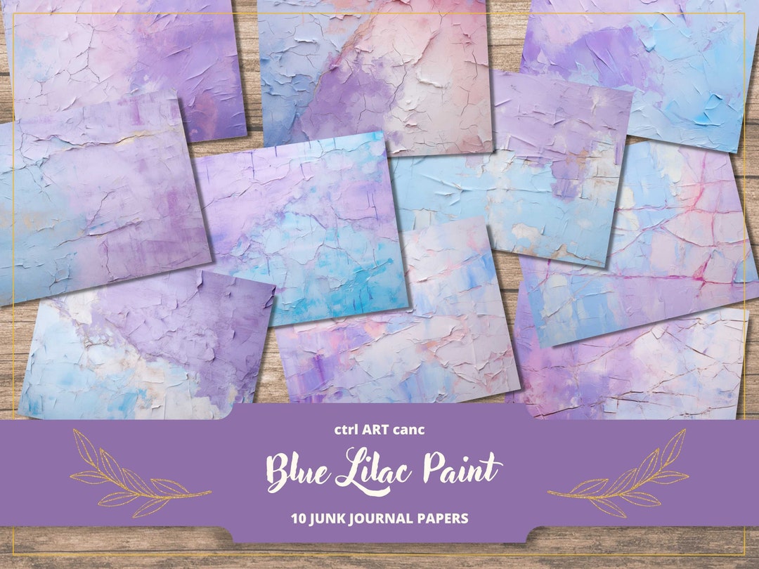 Blue Paint Junk Journal Kit Printable Paper Digital Kit Printable Kit ...