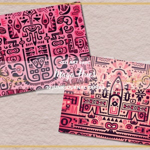 Aztec Digital Paper Maya Journal Kit Inca Printable Paper Maya ...