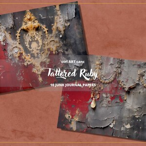 Tattered Gray Digital Paper Gray Journal Paper for Junk Journal ...