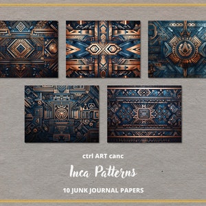 Aztec Digital Paper Maya Journal Kit Inca Printable Paper Maya ...