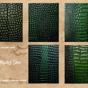 Alligator Skin Digital Paper, Alligator Pattern, Alligator Decor ...