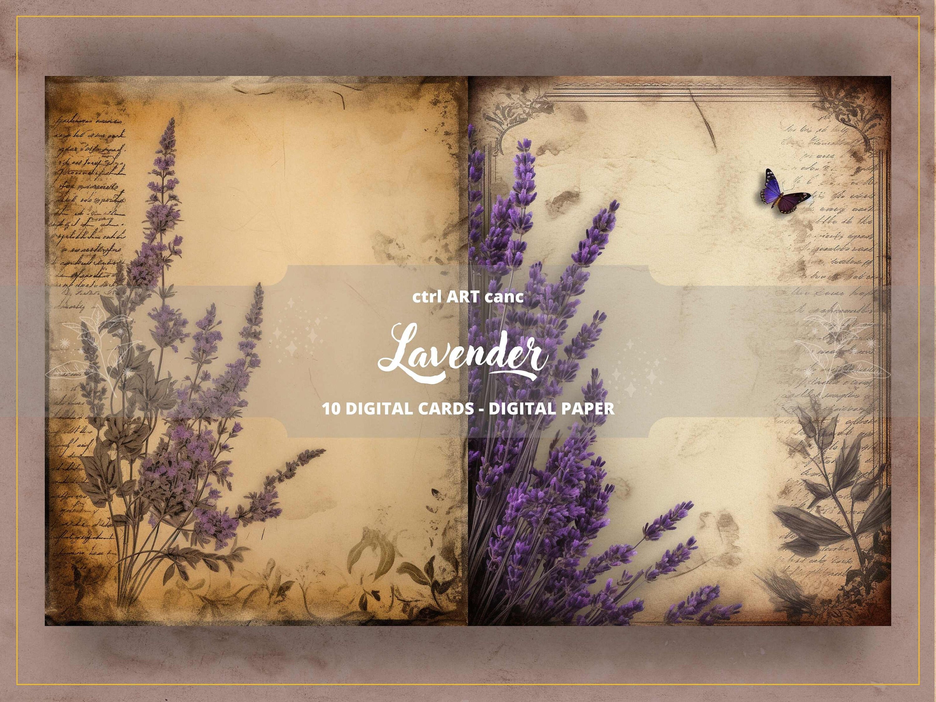 10 Lavender Printable Paper Lavender Digital Paper Lavender - Etsy