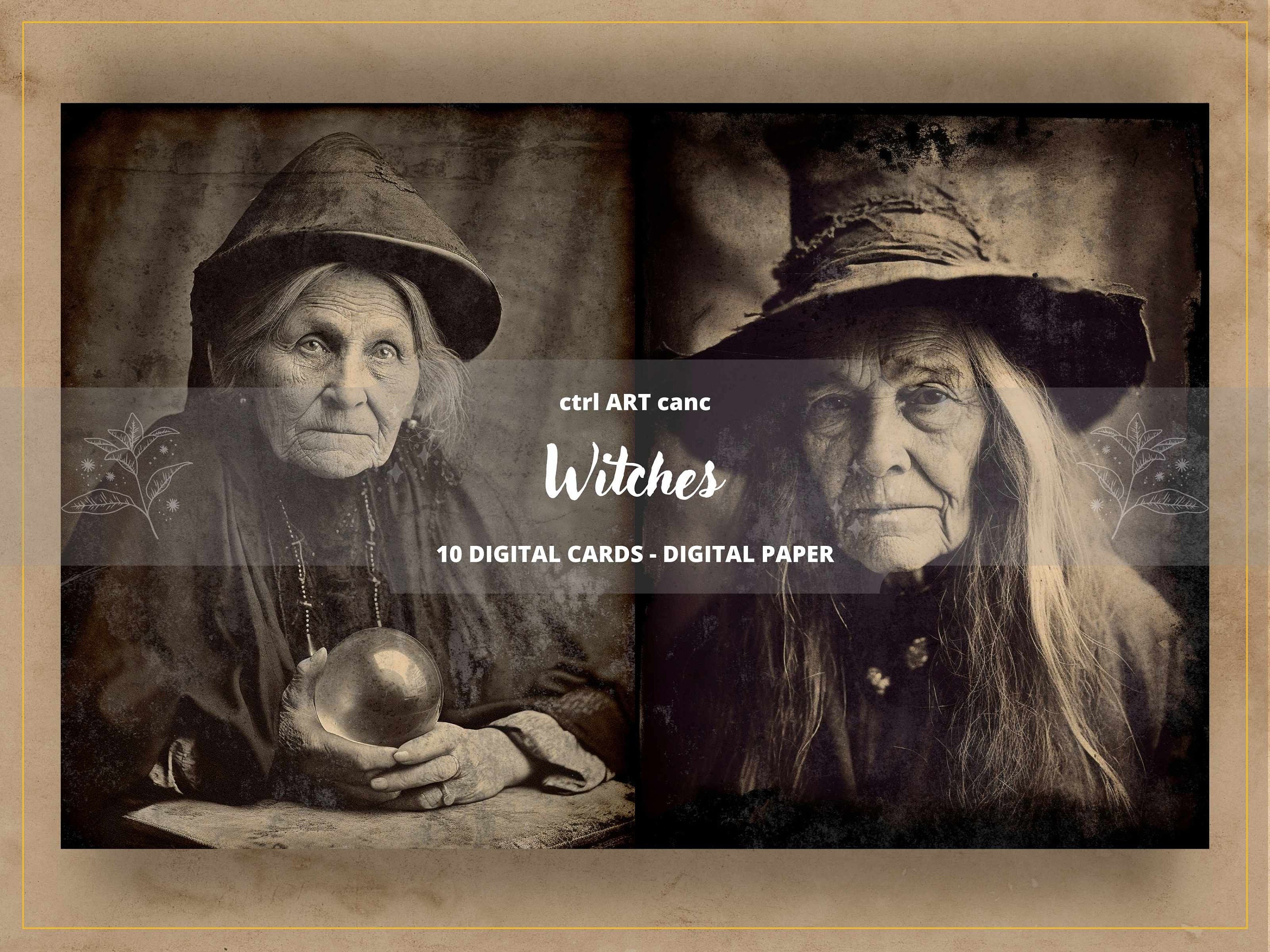 10 Witches Printable Witch Ephemera Witches Art Witches - Etsy