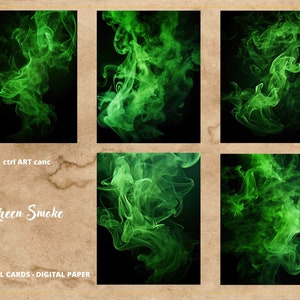 Smoke Printable Paper Smoke Effect Screen Smoke Green Smoke Printable ...