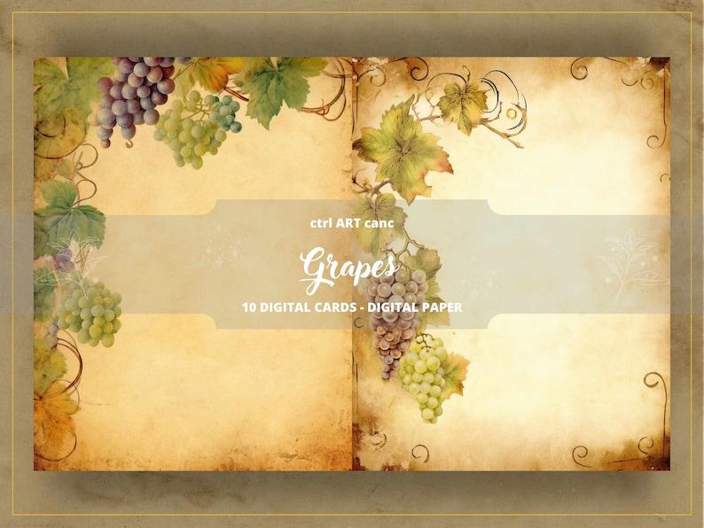 Grapes Digital Paper: Wine Scrapbooking, Collage (10 Printable JPEG) - Etsy