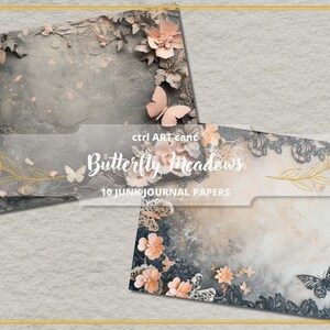 Butterfly Junk Journal Kit Butterfly Scrapbook Kit Butterflies Digital ...