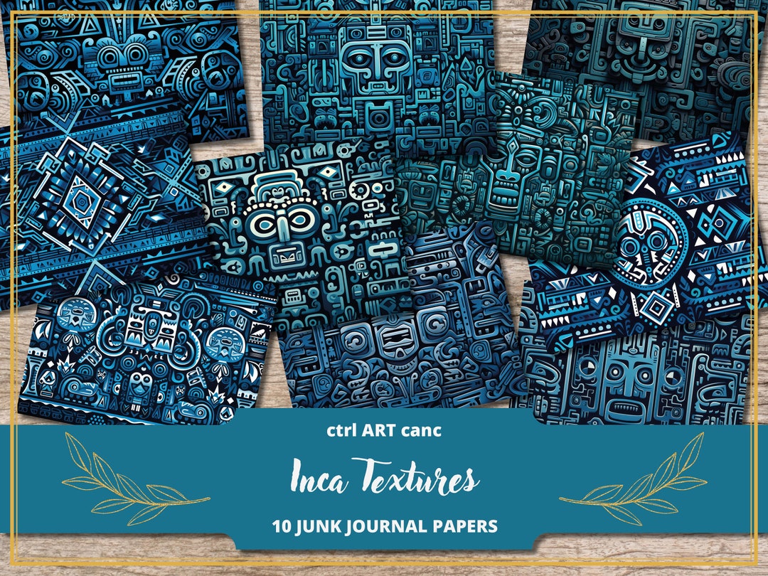 Aztec Digital Paper Maya Journal Kit Inca Printable Paper Maya ...