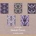 Purple Damask Digital Paper: Scrapbook & Journal Kit (digital Download ...