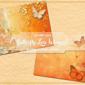 Butterfly Junk Journal Kit Butterfly Scrapbook Kit Butterflies Digital ...