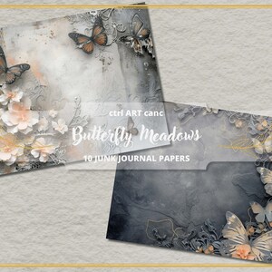 Butterfly Junk Journal Kit Butterfly Scrapbook Kit Butterflies Digital ...