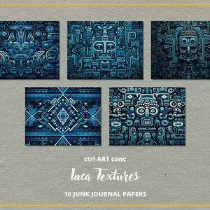 Aztec Digital Paper Maya Journal Kit Inca Printable Paper Maya ...