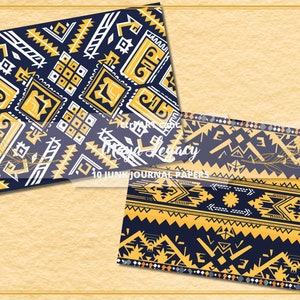 Aztec Digital Paper Maya Journal Kit Inca Printable Paper Maya ...