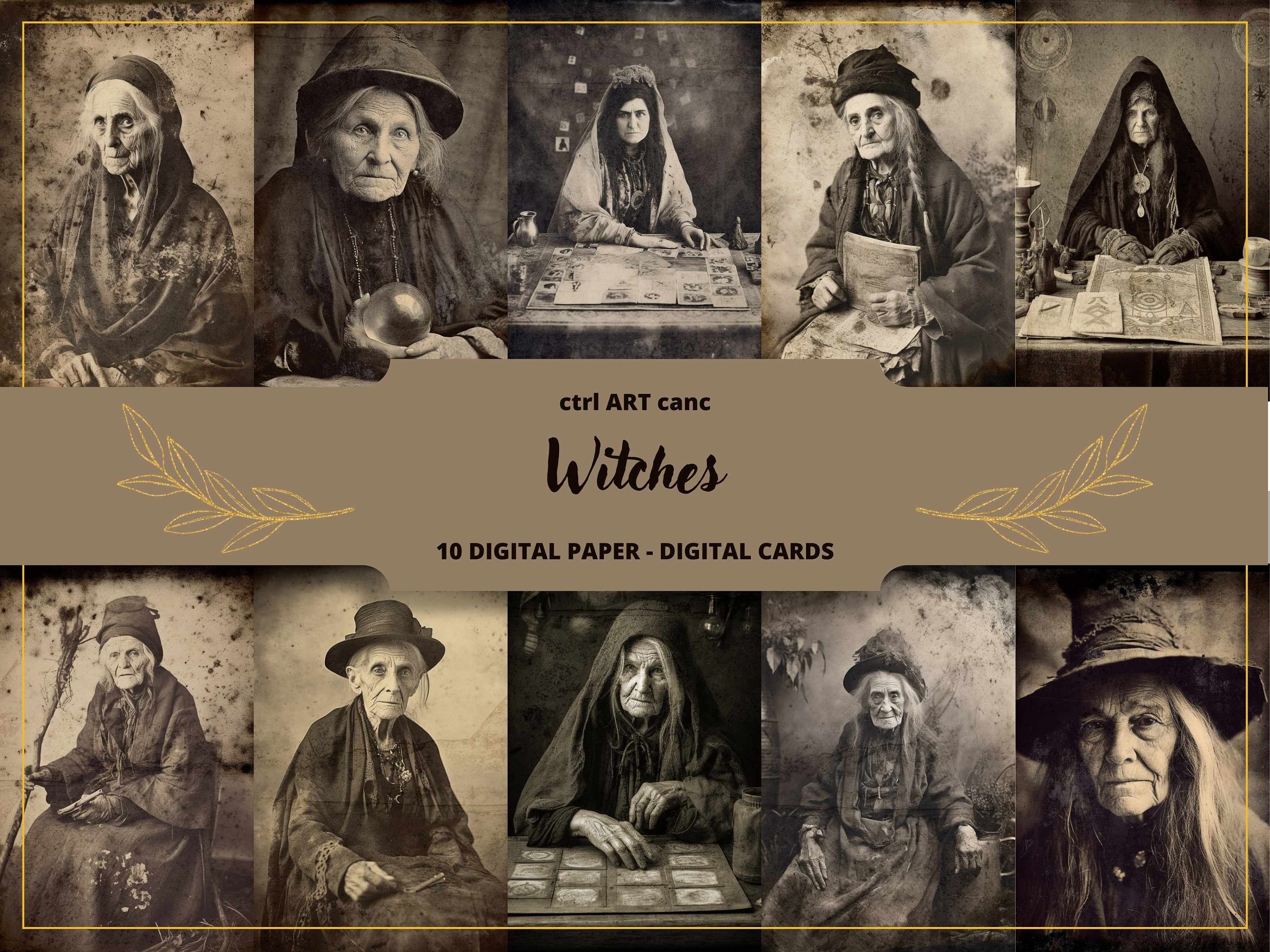 10 Witches Printable Witch Ephemera Witches Art Witches - Etsy