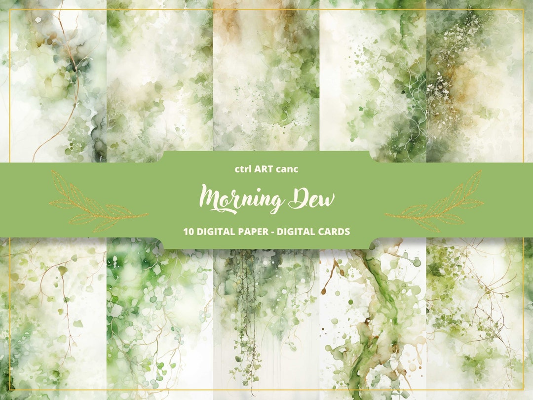 Plants Digital Paper for Scrapbooking Paper Download Printable Junk ...