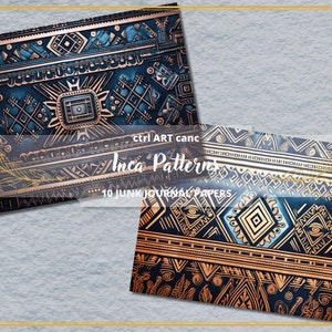 Aztec Digital Paper Maya Journal Kit Inca Printable Paper Maya ...